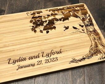 Family Tree Cutting Board Wedding Gift Personalized Wedding - Etsy