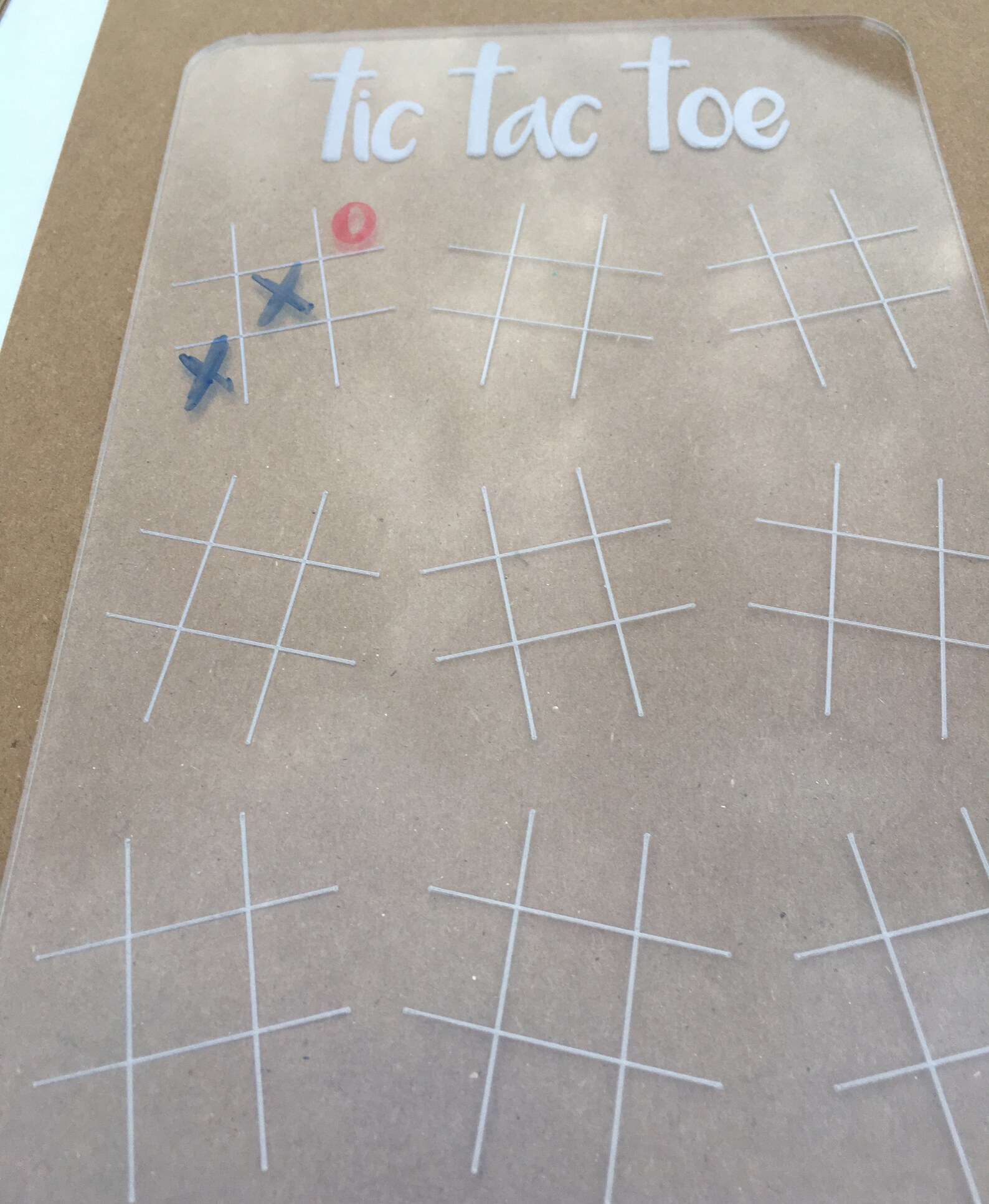 Kids' Games: Dots & Boxes and Tic Tac Toe Acrylic Dry - Etsy