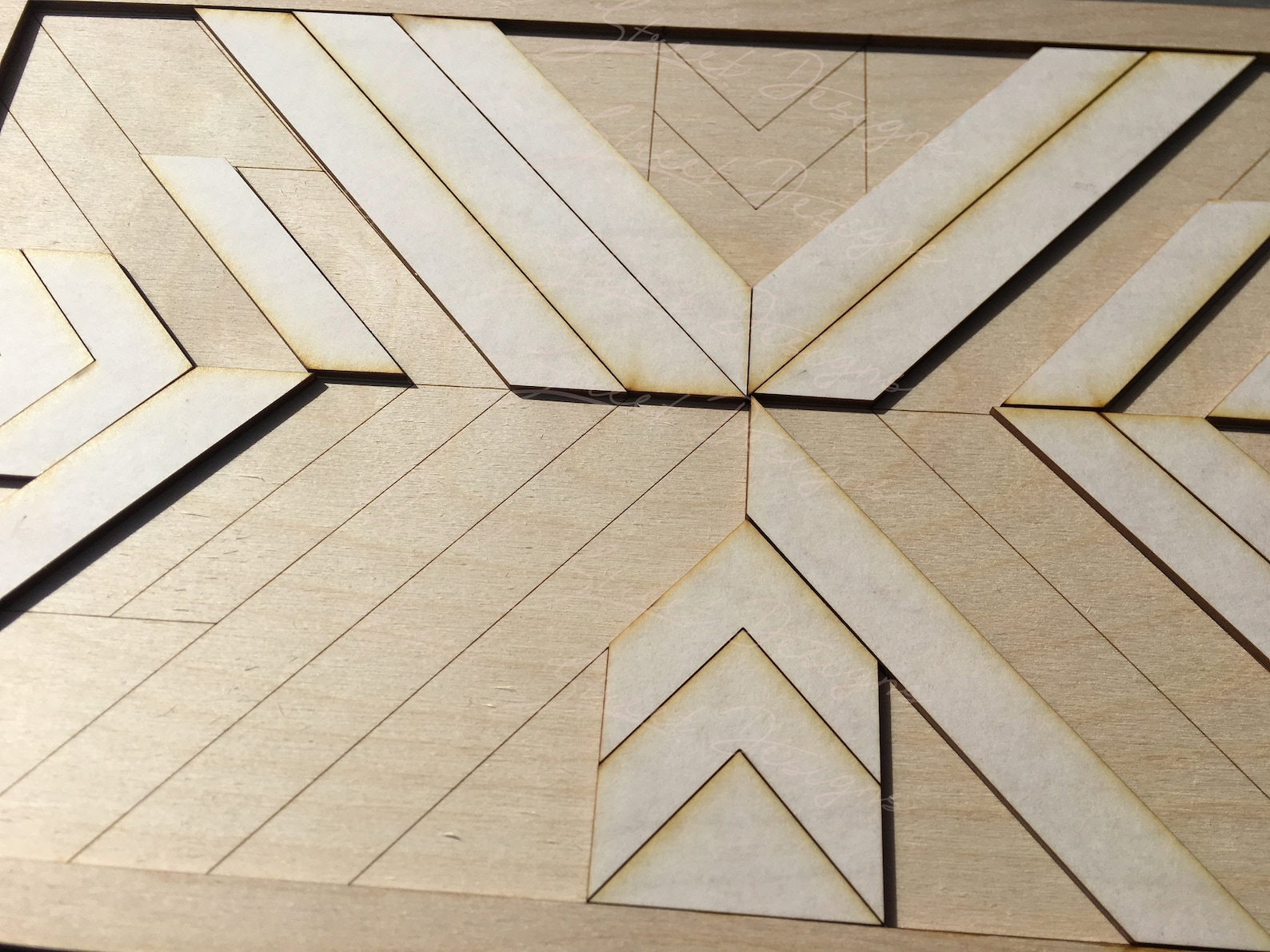 Round Wood Quilt Block Kit Unfinished DIY Home Décor - Etsy