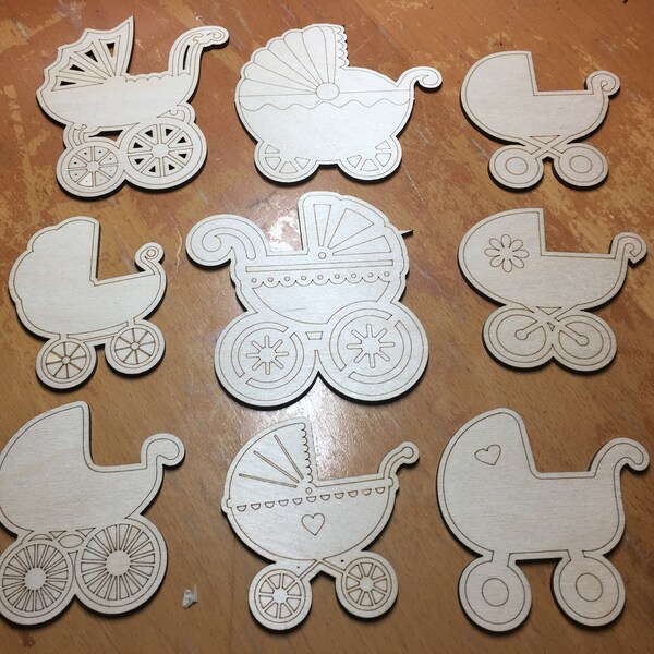 Carriage Cut Outs Baby Shower - Etsy