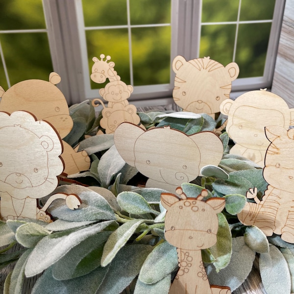 Wood Animal Cutouts - Etsy