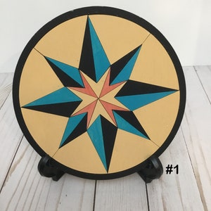 Round Wood Quilt Block Kit – Unfinished - DIY – Home Décor – Paint ...