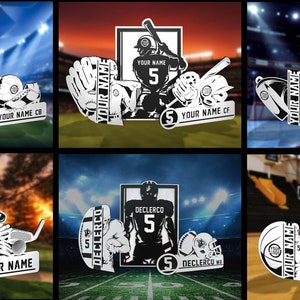 Personalized Sports Acrylic LED Light, Night Light, Gift for Teenager ...