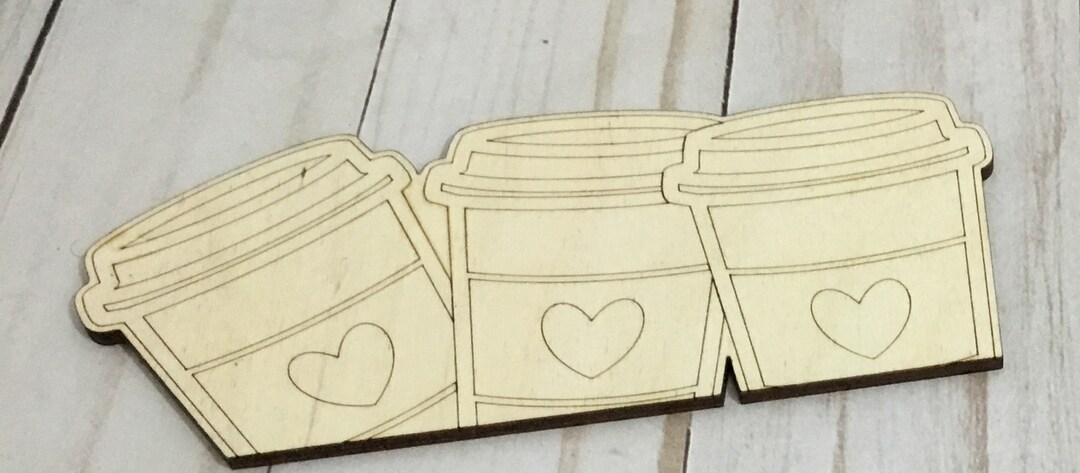 Unfinished Coffee Cups Wood Cutouts Coffee Cup Cutout Wreath - Etsy