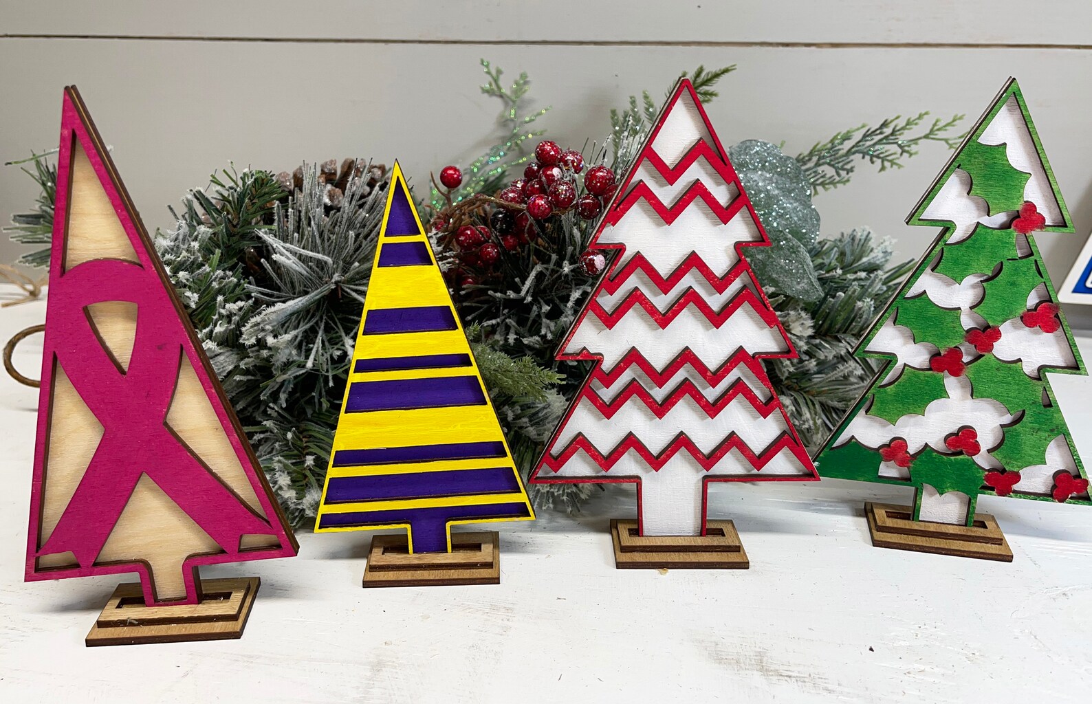 DIY Unpainted Christmas Tree Wood Christmas Tree Decorative | Etsy
