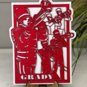 Personalized Marching Band Plaque Brass Instruments Trumpet Trombone ...