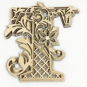 Three 3 Layer Monogrammed Letters Baltic Birch DIY or We Finish ...