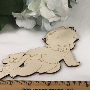 Baby Wood Cutouts, Craft Projects, Babies Cut Outs, Wood Baby, Shower ...