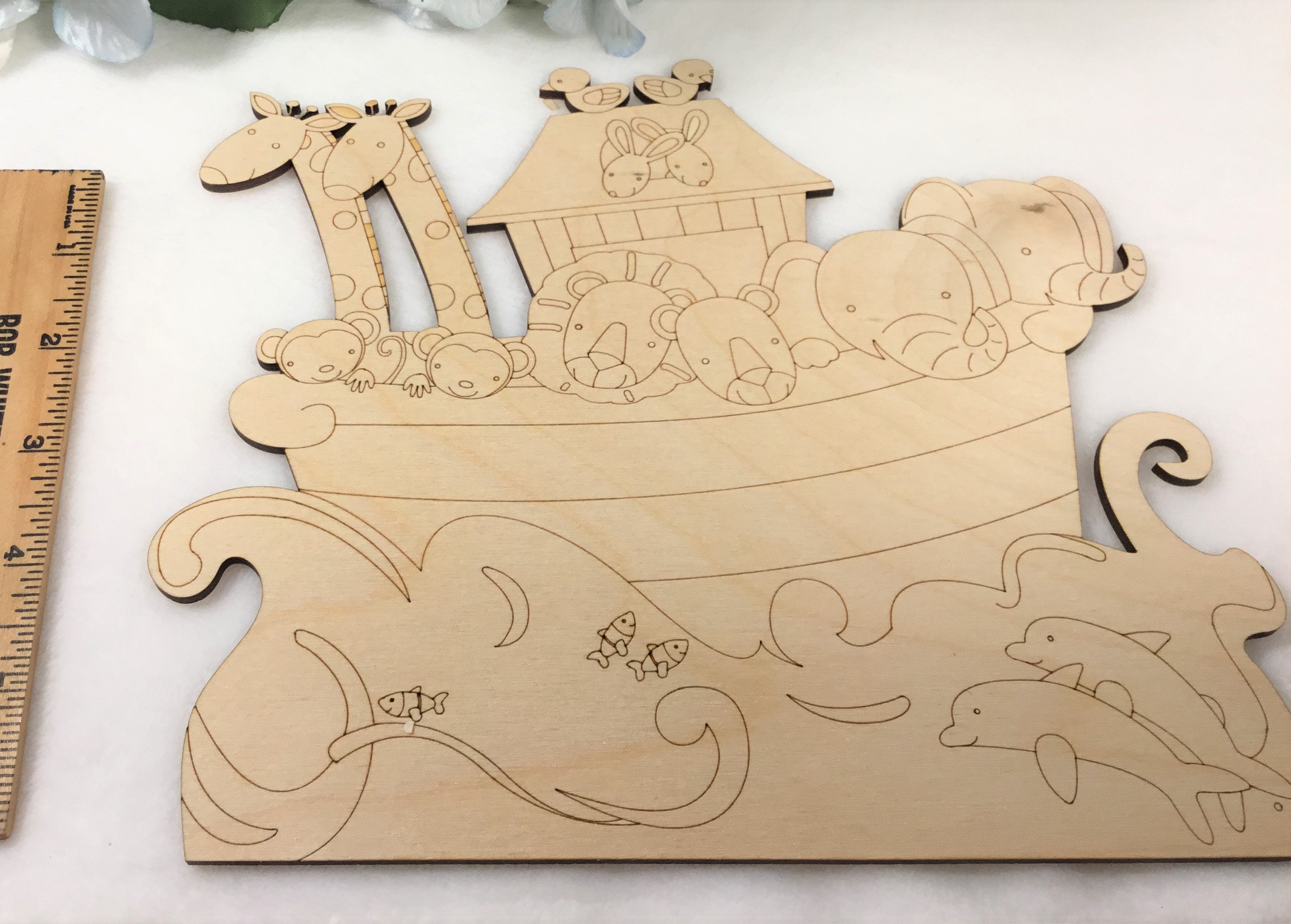 Noah's Ark Wood Cutouts, Craft Projects, Babies Cut Outs, Nursery ...
