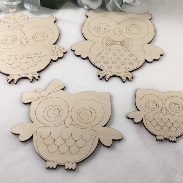 Owl Cut Out - Etsy