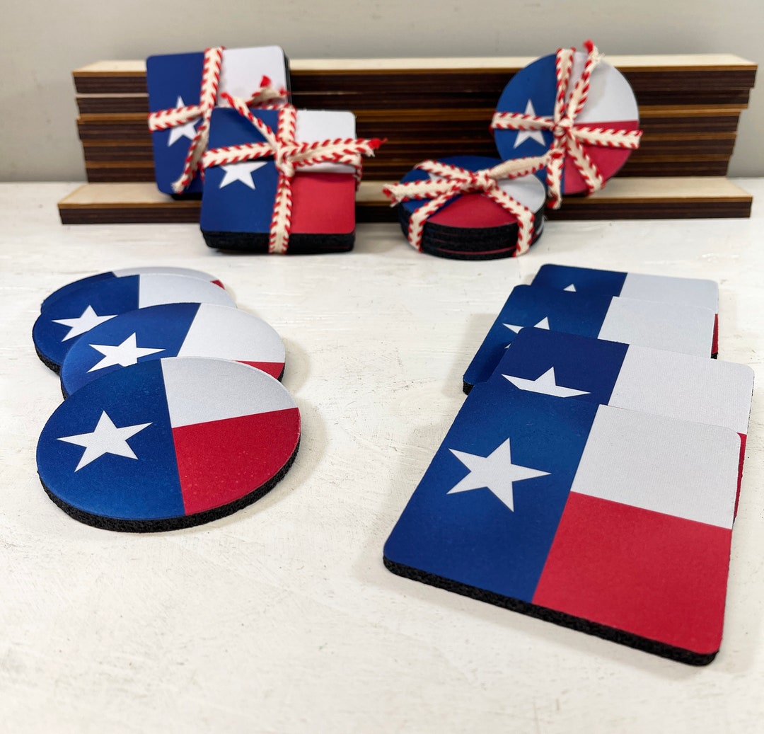 Texas Drink Coaster, Texas Gift, Table Coasters, Set of 4 Coasters ...