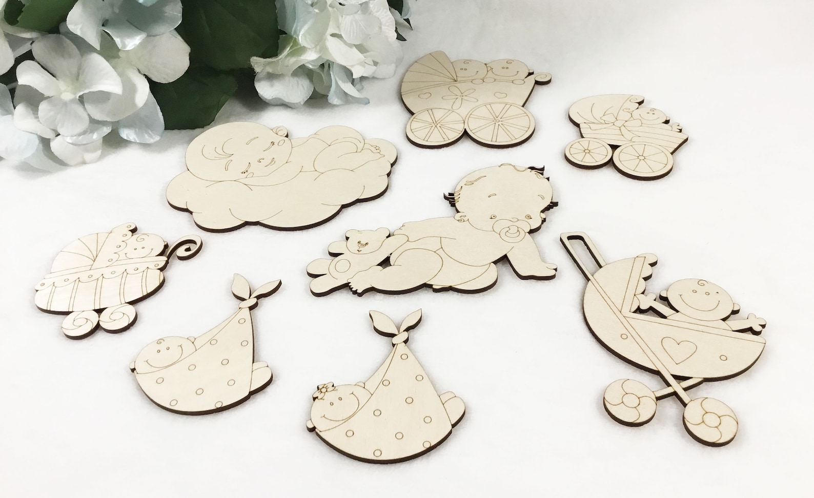 Baby Wood Cutouts Craft Projects Babies Cut Outs Wood Baby - Etsy