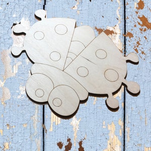 Comical Cute Fun INSECTS Wood Cutouts - Lady Bug Dragonfly - Craft ...