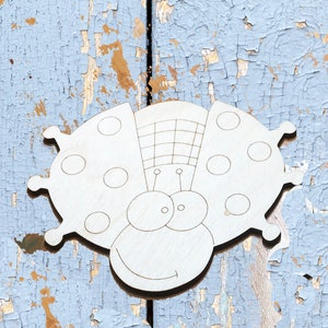 Comical Cute Fun INSECTS Wood Cutouts - Lady Bug Dragonfly - Craft ...