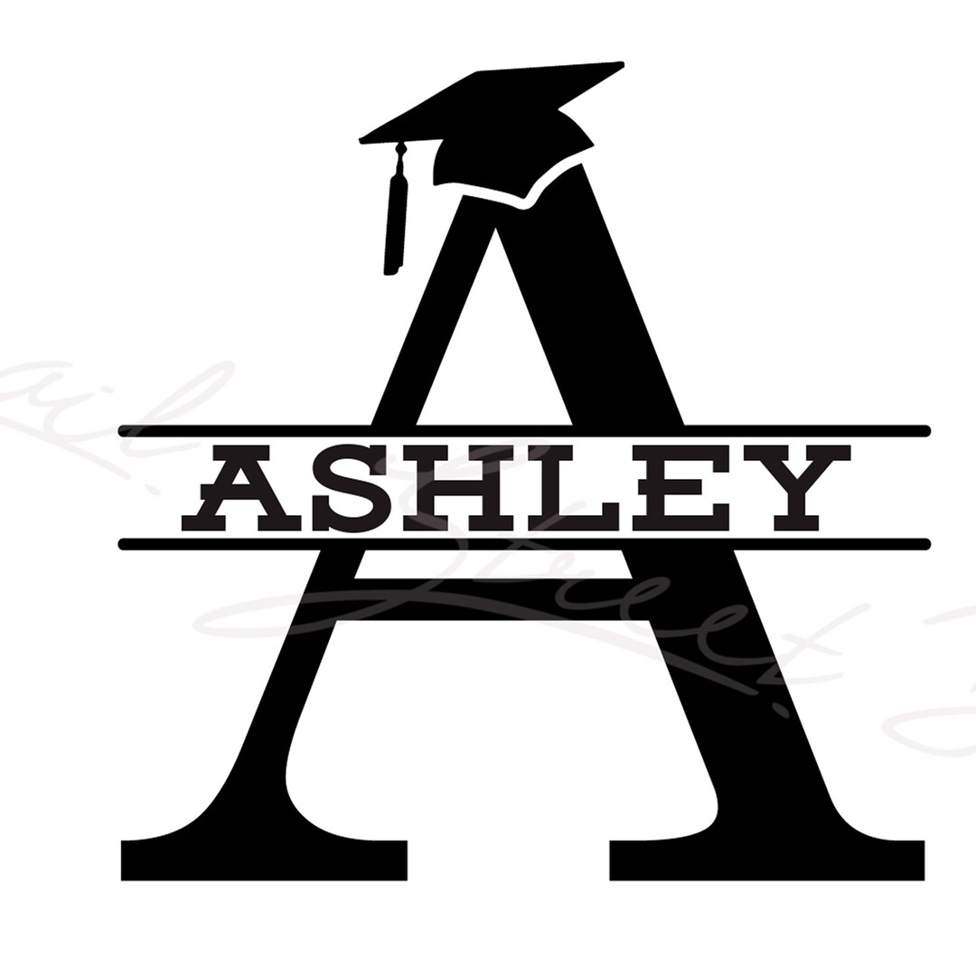 Senior Graduation Initial Monogram Graduate High School - Etsy