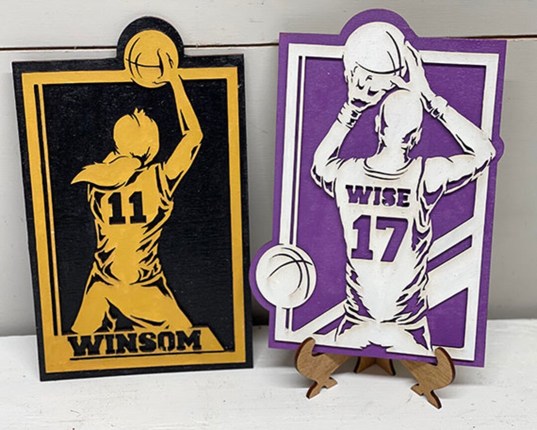 Personalized Custom Basketball Player Plaque, Senior Basketball Sign ...