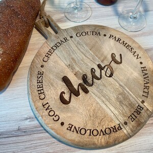Engraved Cutting Board, Round Cutting Board, Wood Cutting Board, Cheese ...