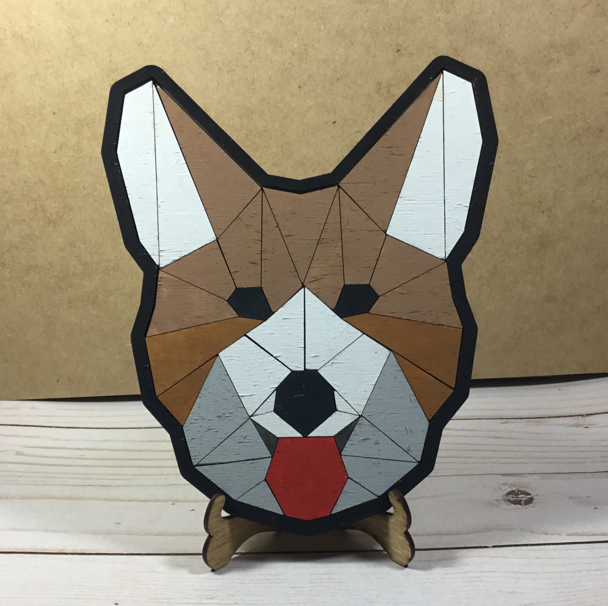 Corgi DIY Wood Puzzle or Home Décor – Dog, Pet, Pembroke Corgi, Paint ...