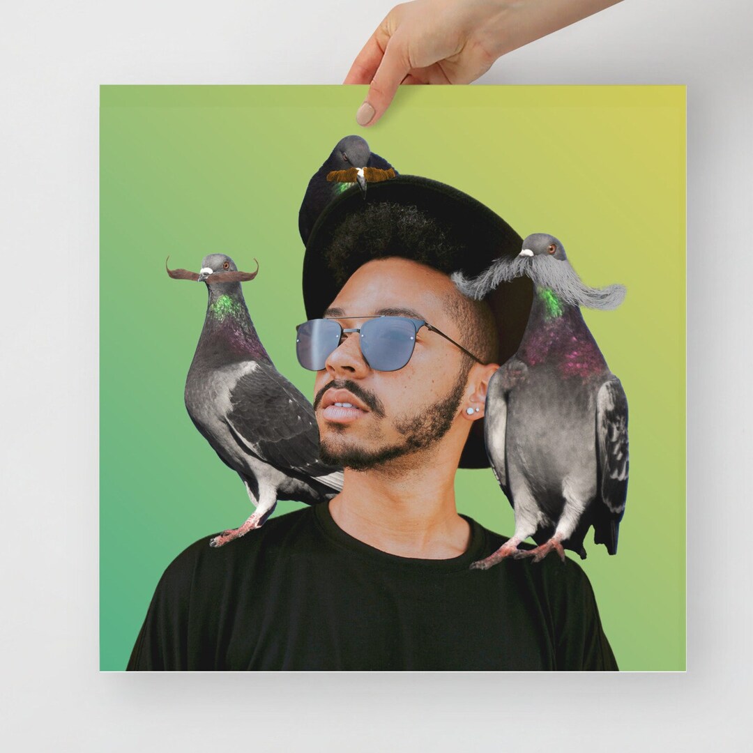 Whimsical Surreal Collage Art Print - 'blending In' - A Stylish ...
