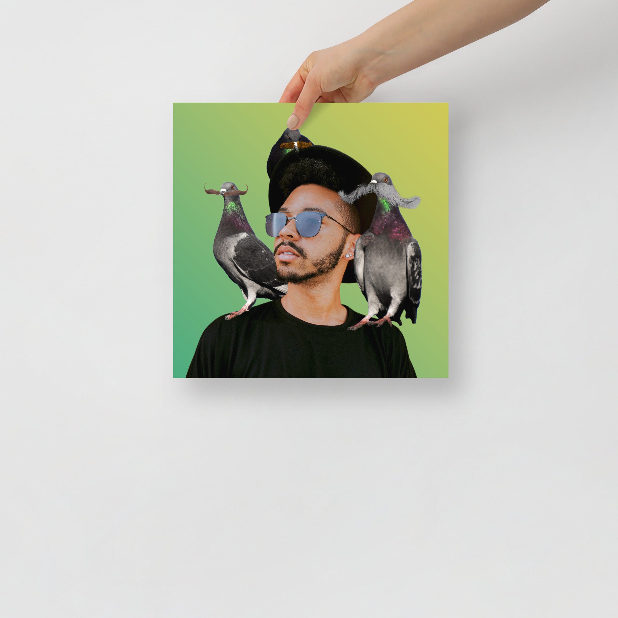 Whimsical Surreal Collage Art Print - 'blending In' - A Stylish ...