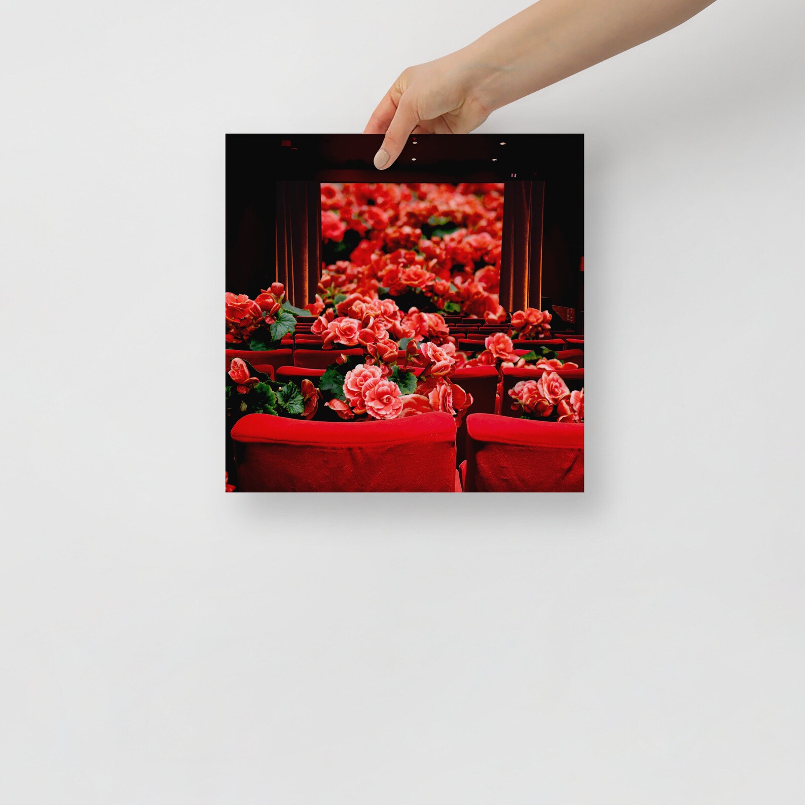 Seeing Red: Surreal Collage Print for Movie Lovers, Movie Theater ...