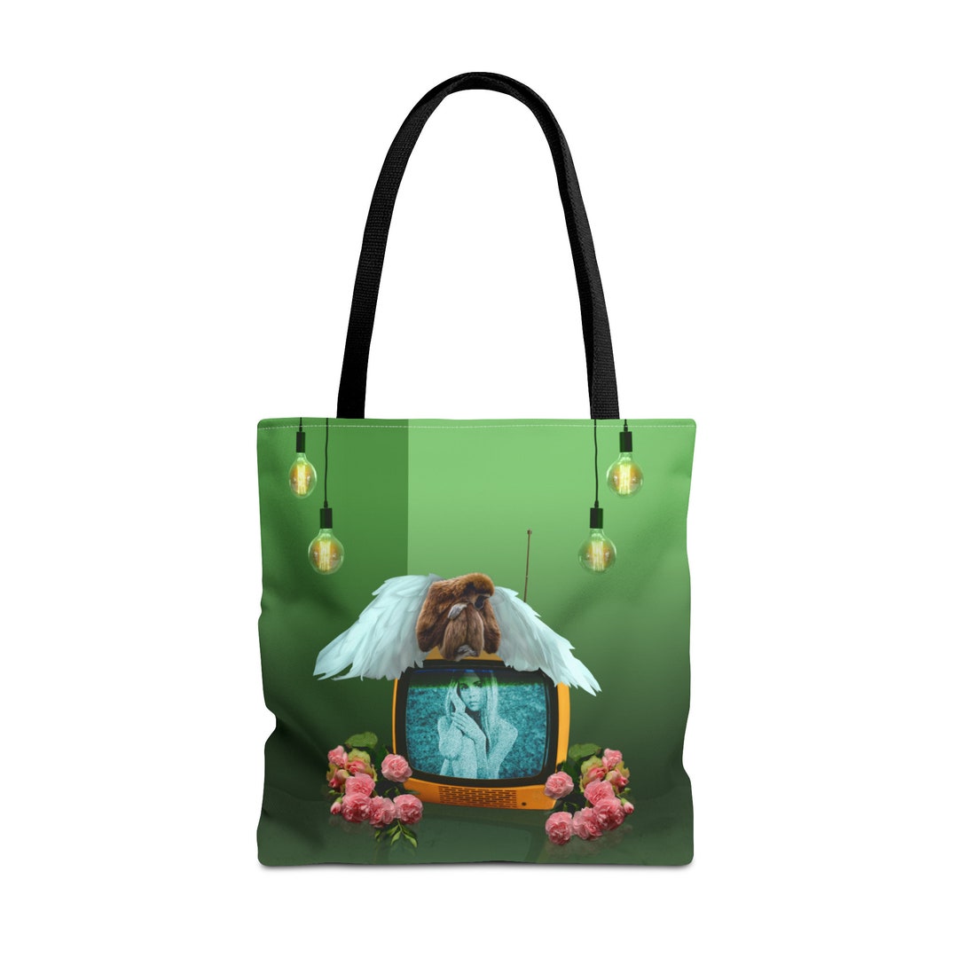 Winged Angel Monkey Tote Bag - Monkey Shines on Vintage Television ...