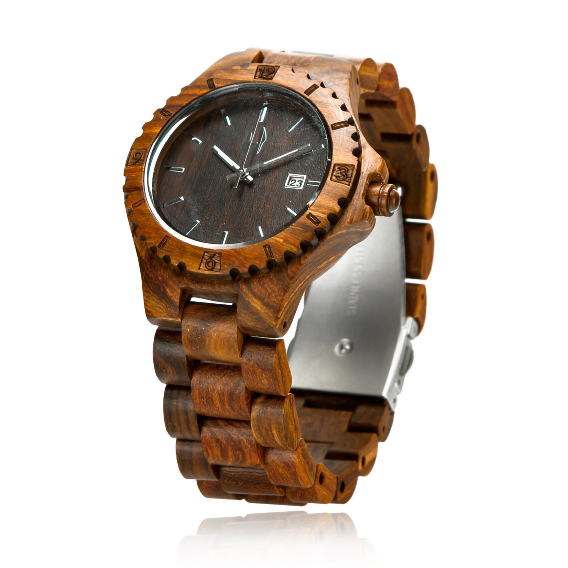 Hoentjen Dutch Design Wood Watch Bora Bora with Seiko - Etsy