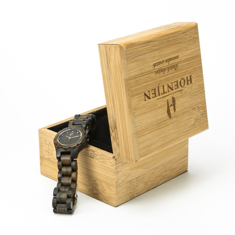 Hoentjen Dutch Design Wood Watch Java with Seiko Movement - Etsy