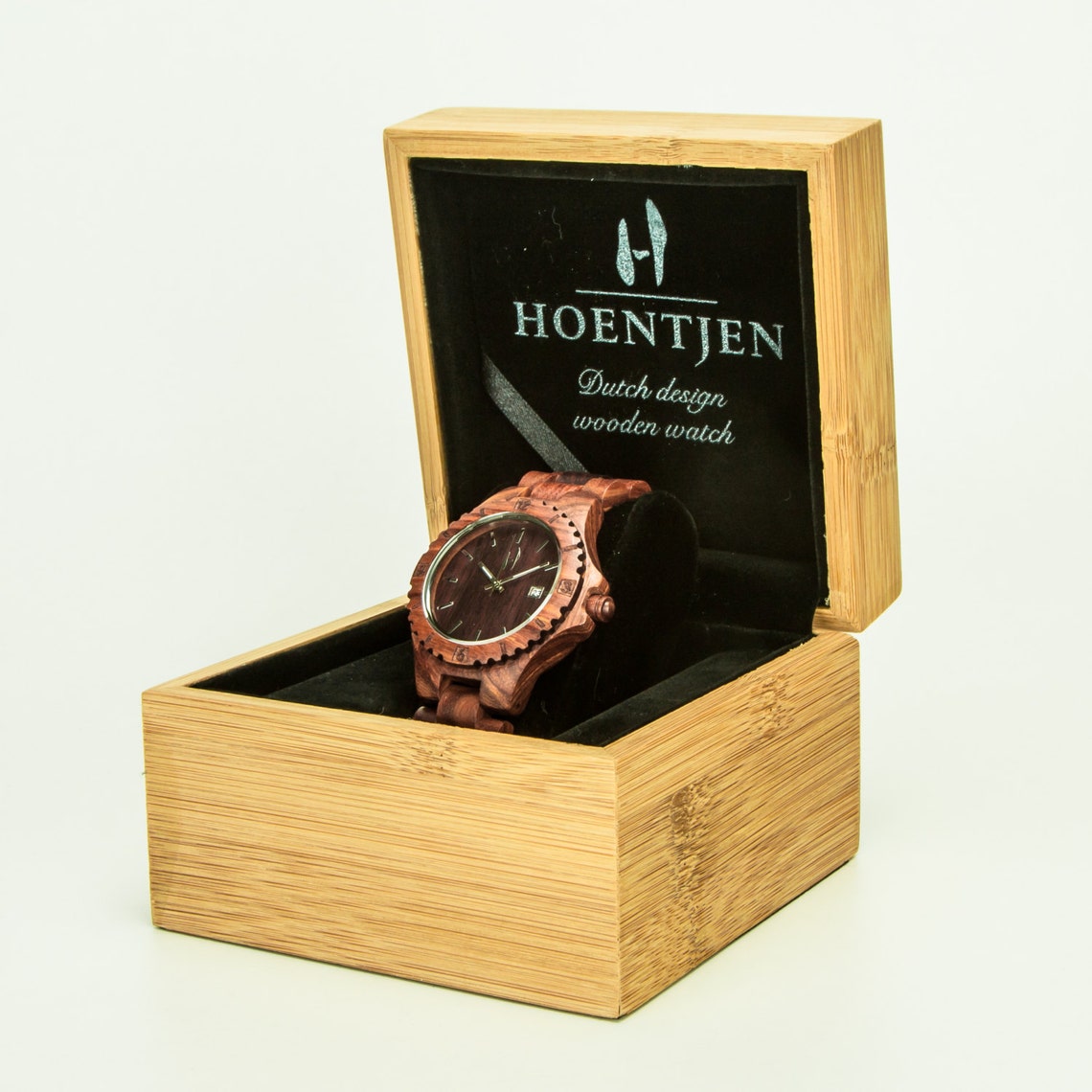 Hoentjen Dutch Design Wood Watch Bora Bora with Seiko - Etsy