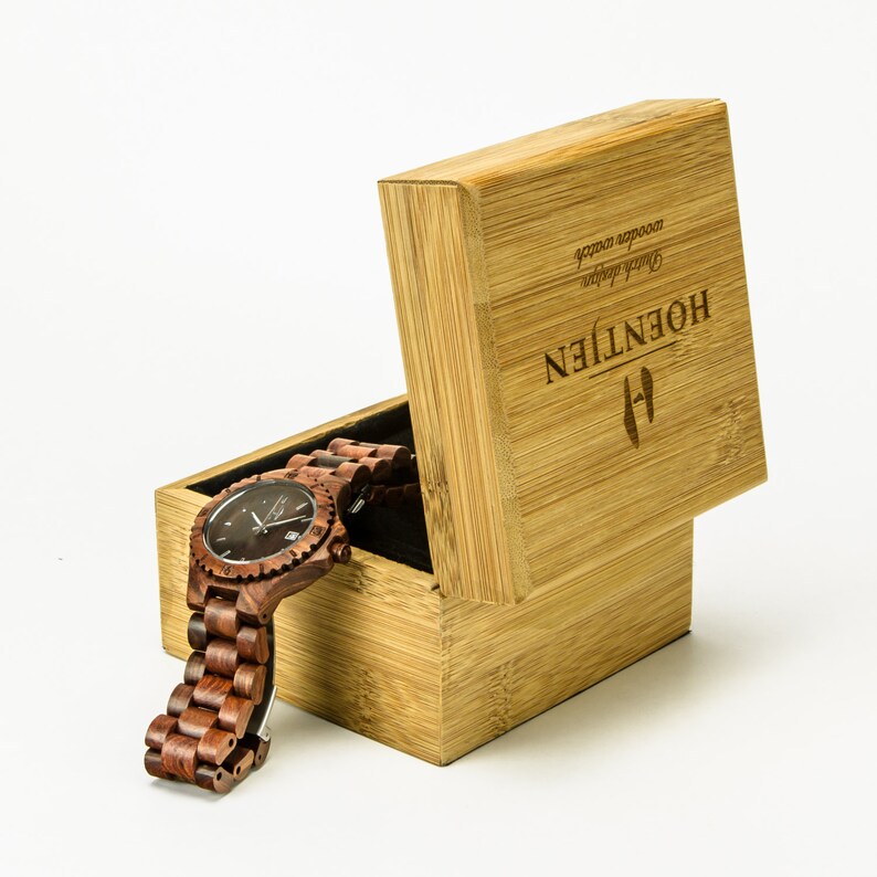 Hoentjen Dutch Design Wood Watch Bora Bora with Seiko - Etsy