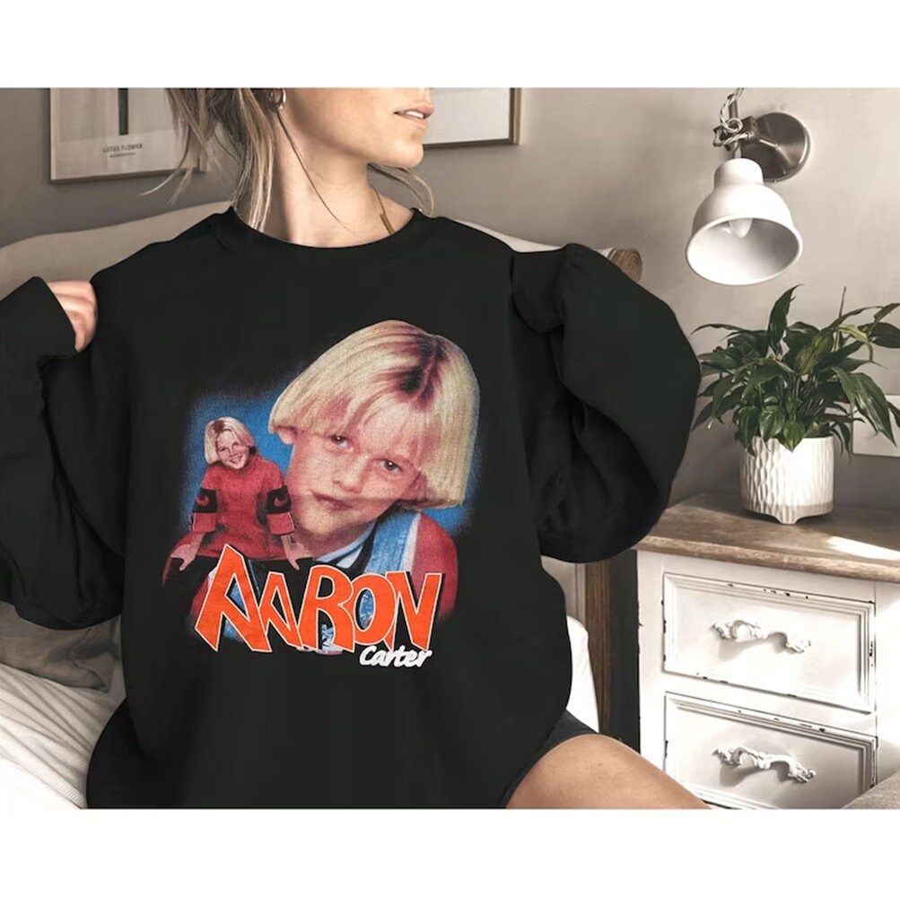 Vintage Aaron Carter Sweatshirt, Memories Aaron Carter Merch Sweatshirt ...