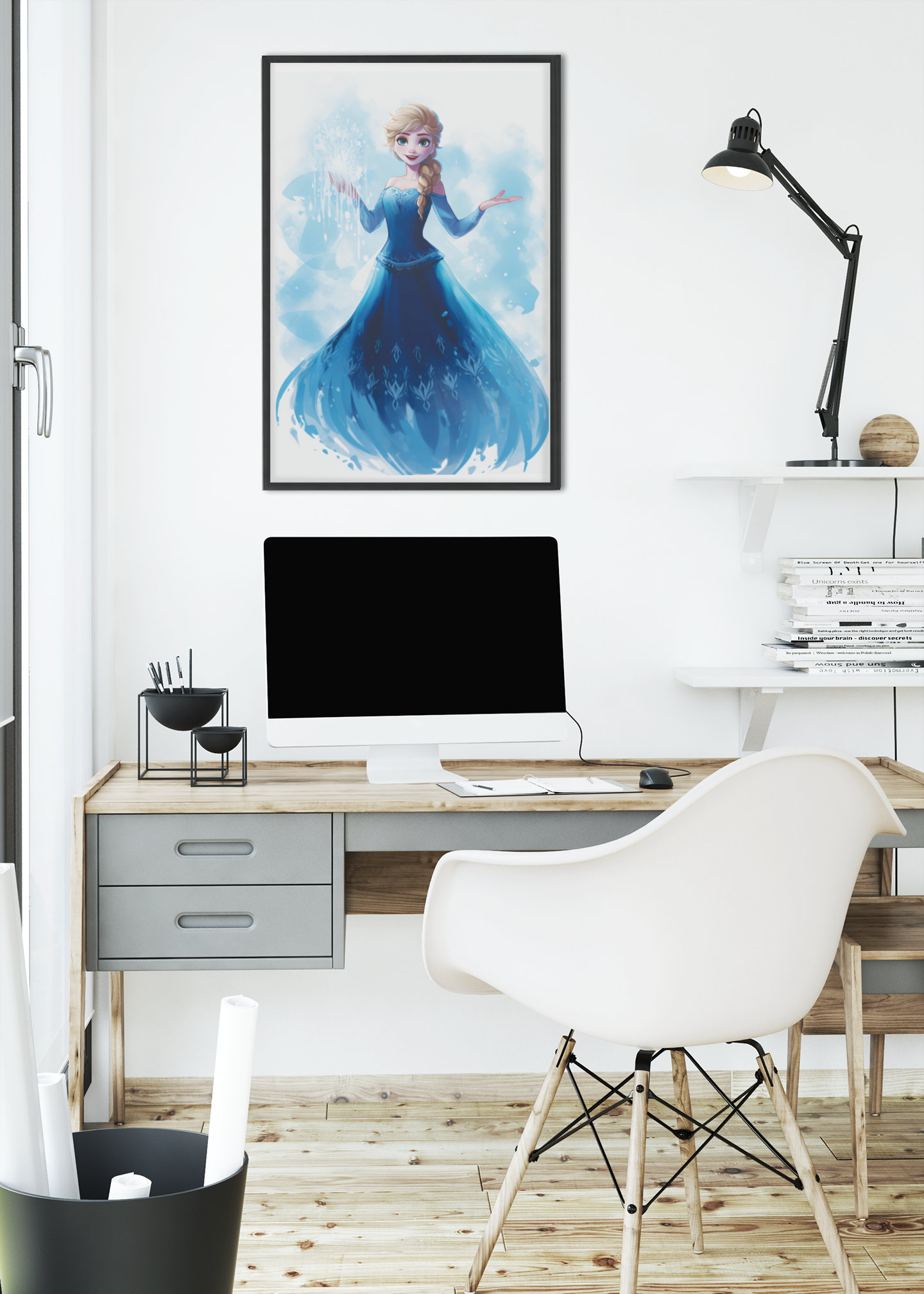 Elsa (frozen) Watercolor Art Print Poster - Poster Print - Elsa Print ...