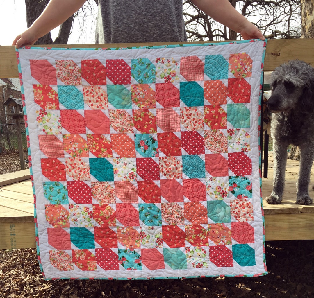Trapezoidal Colorful Quilt (made to Order, Available in All Sizes) - Etsy