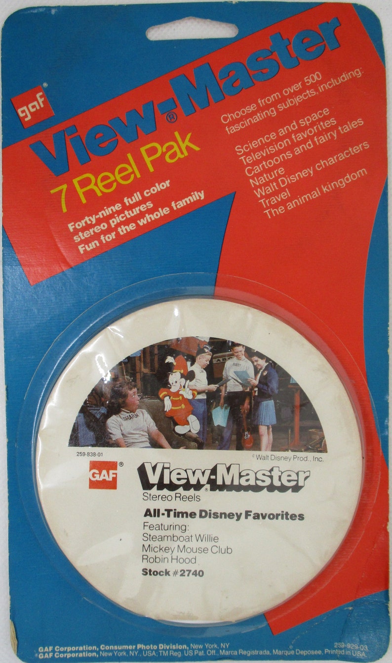 Disney Reel Packs View-master Reels - Etsy