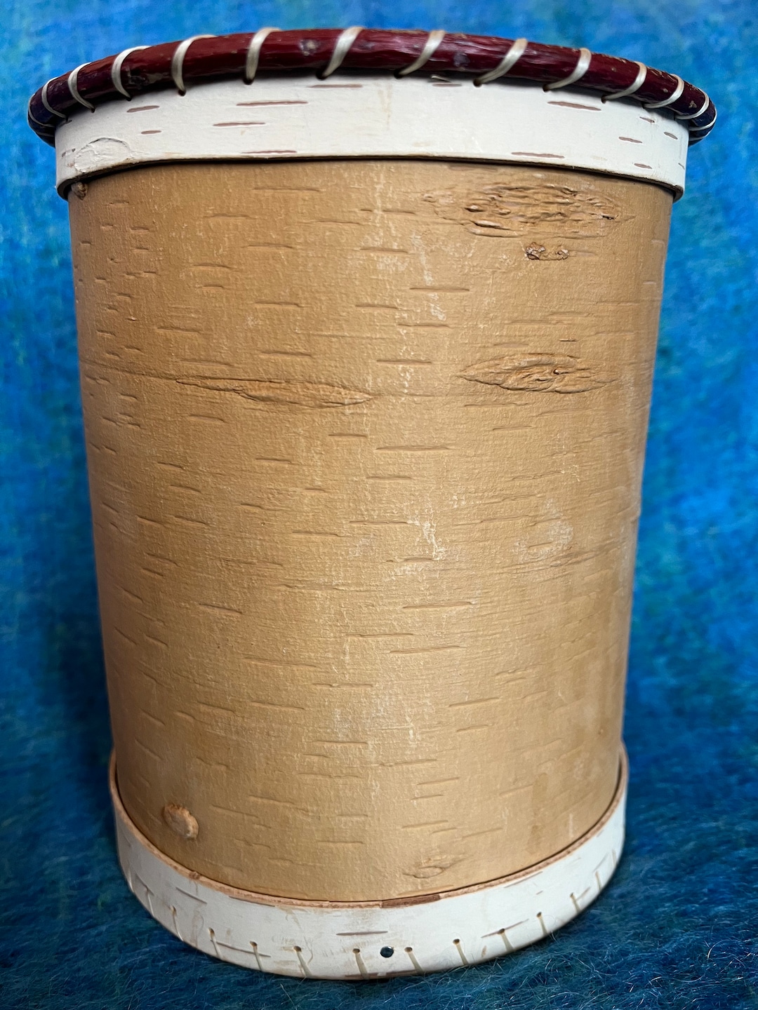 232 Birch Bark Cylindrical Basket - Etsy