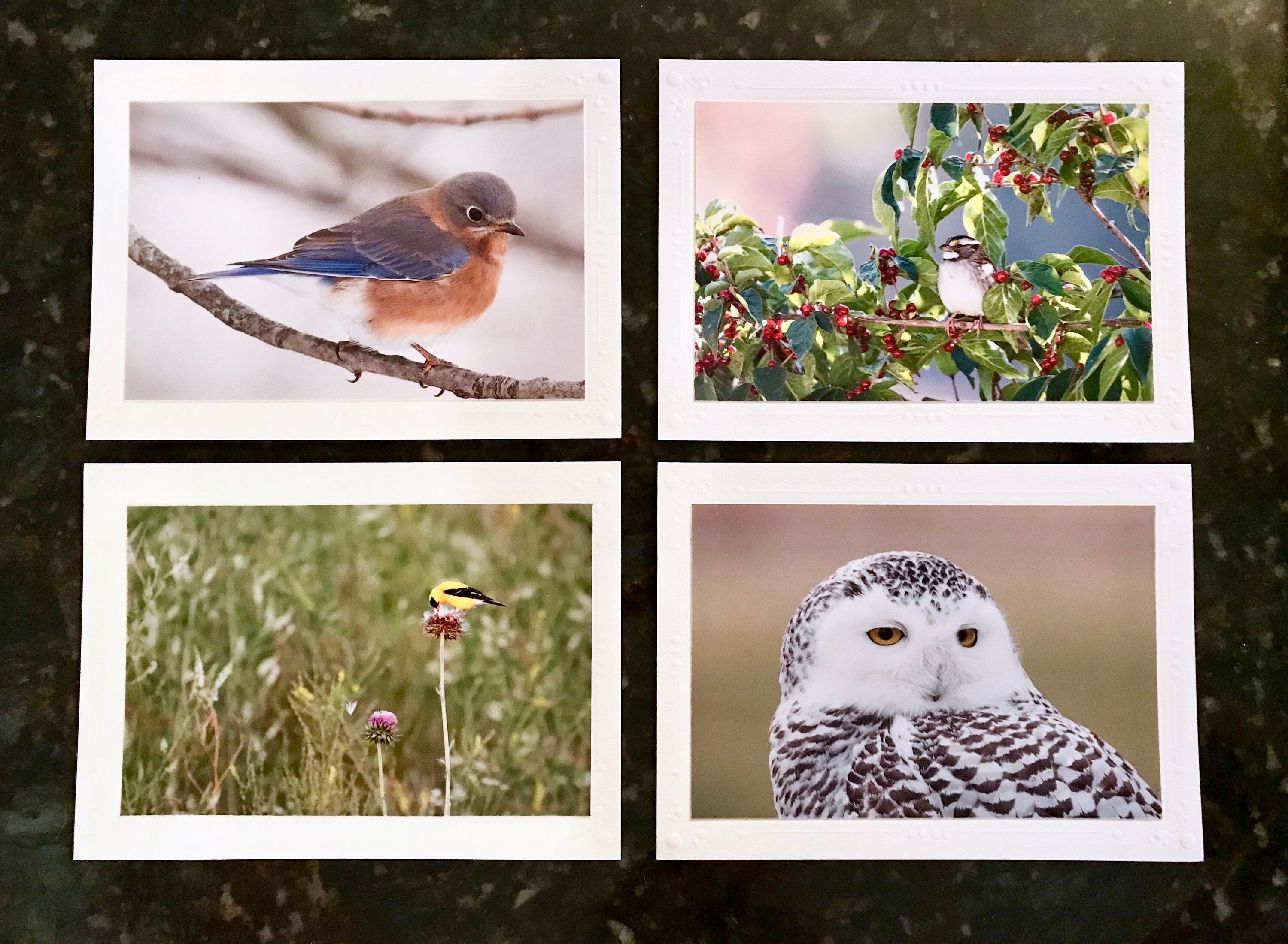 Handmade Photo Card Set. 4 Cards. Greeting Card, Beautiful Unique Gift ...