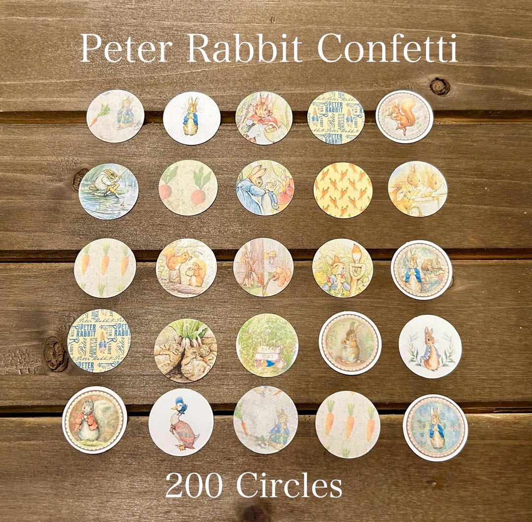 Peter Rabbit Table Confetti - 200 Baby Shower Confetti - Table ...