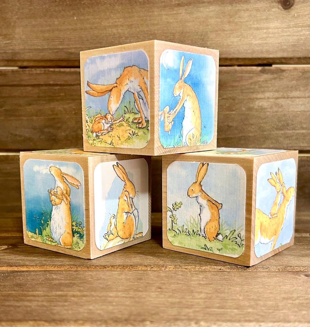 Guess How Much I Love You - Baby Blocks - Book Blocks - Baby Shower ...