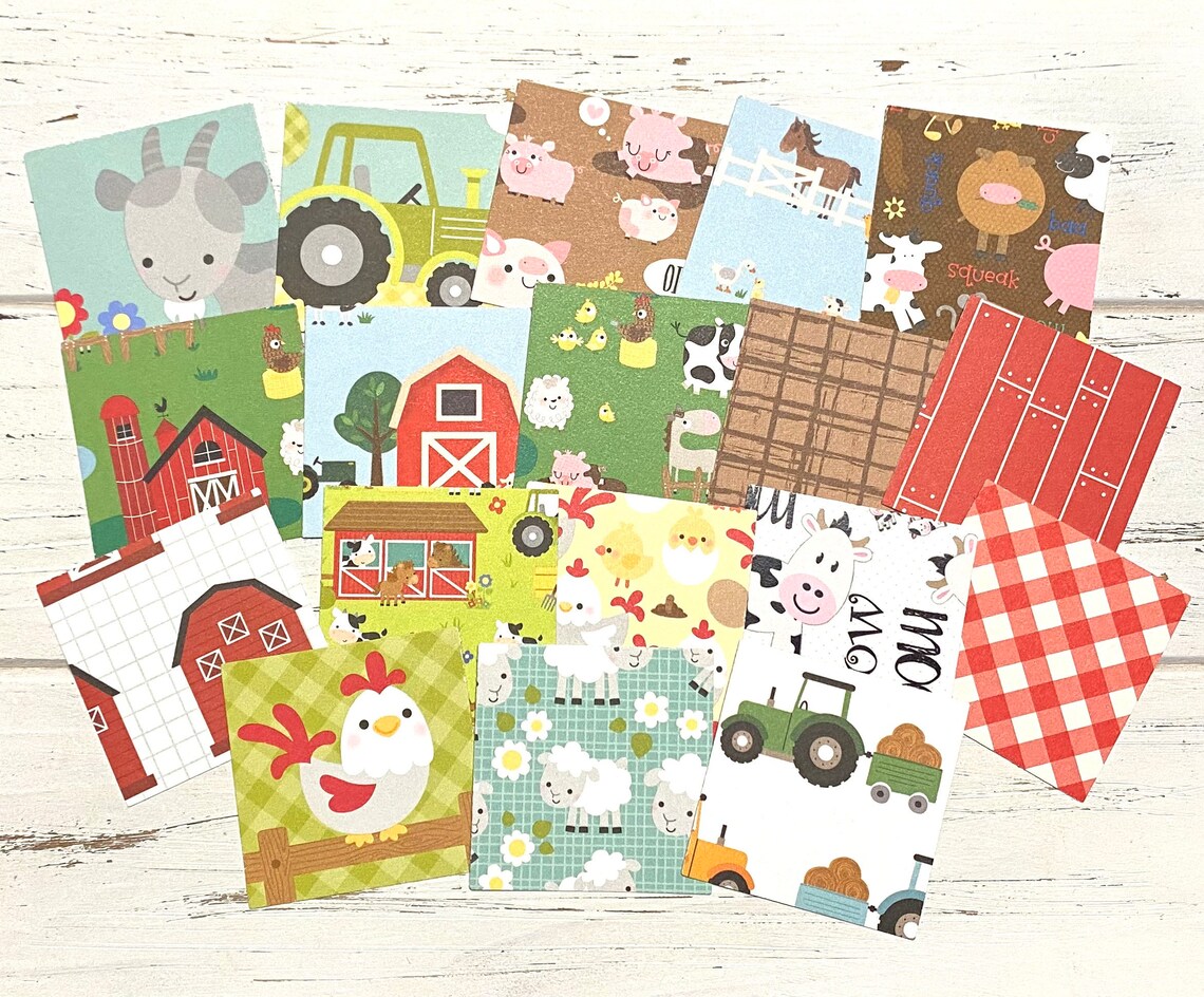 DIY Wood Block Kit - Farm Theme - Baby Shower Craft - Gender Neutral ...
