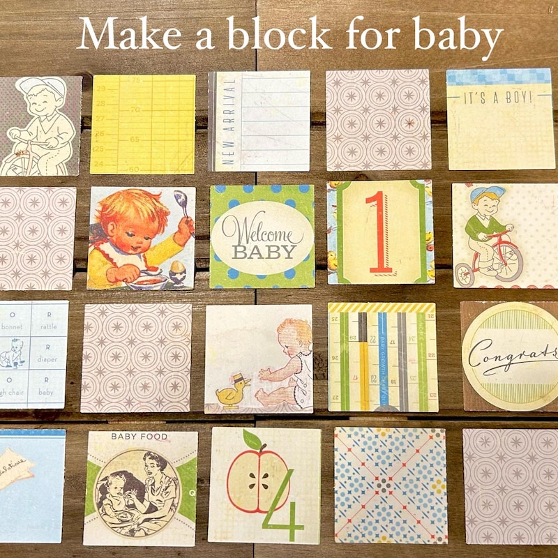 Baby Shower Blocks - Etsy