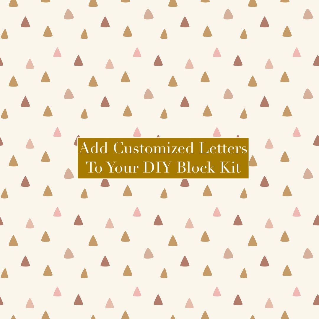 Personalized Name, Letters or Numbers - DIY Wooden Blocks - Baby Shower ...