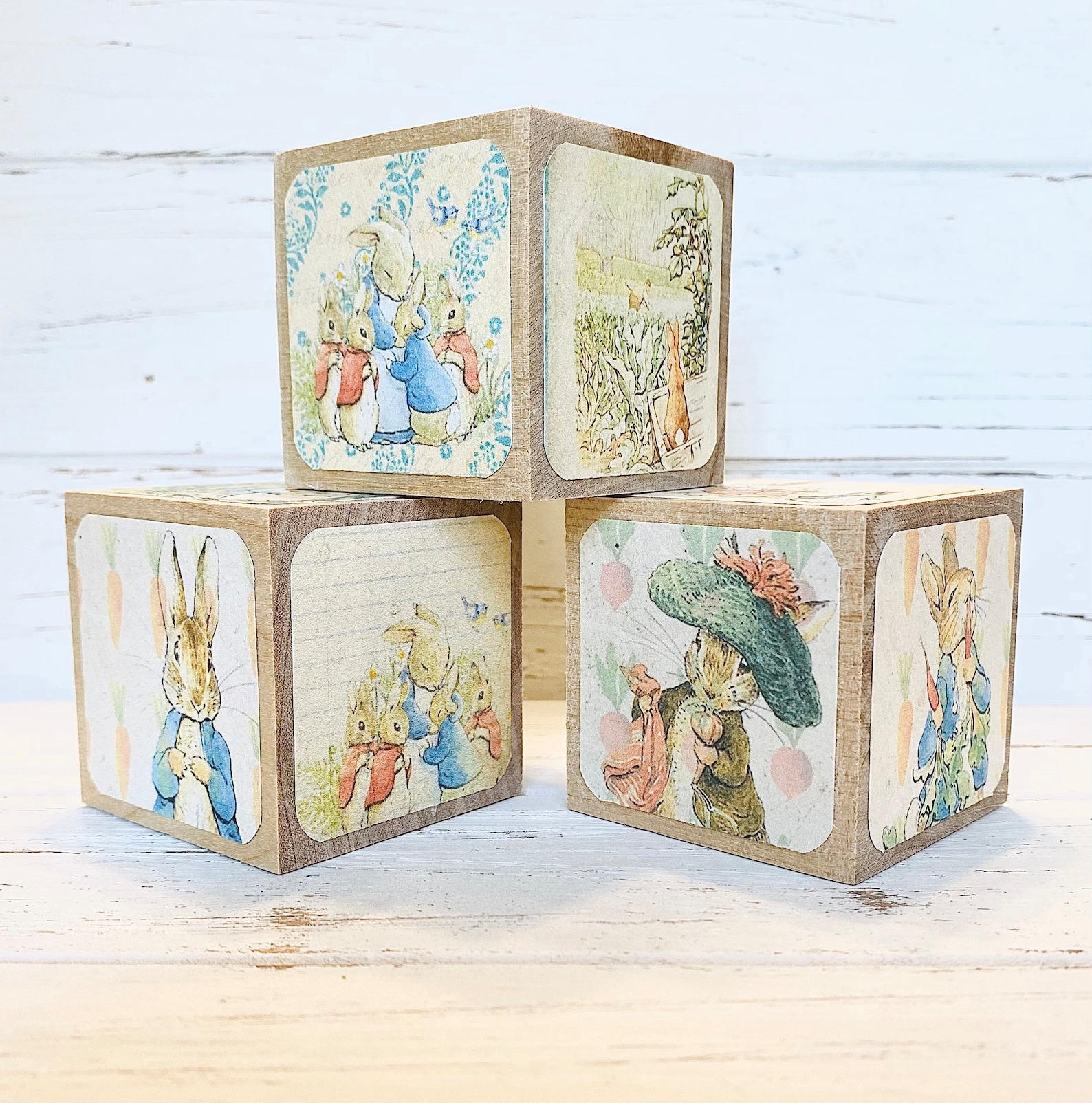 Beatrix Potter - Wood Blocks - Peter Rabbit - Nursery Room Decor ...