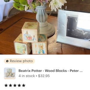 Beatrix Potter - Wood Blocks - Peter Rabbit - Nursery Room Decor ...