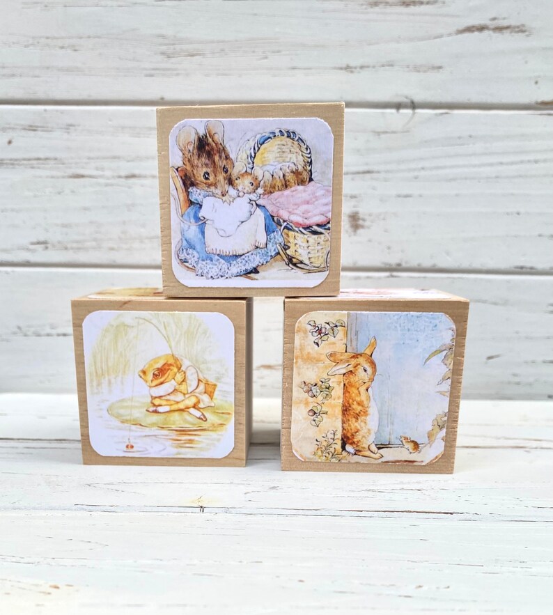 Beatrix Potter Wood Blocks Peter Rabbit Nursery Room - Etsy