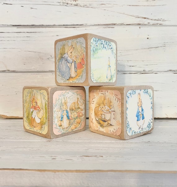 Beatrix Potter Wood Blocks Peter Rabbit Nursery Room - Etsy