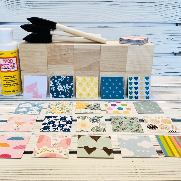 Diy Baby Block Kit - Etsy