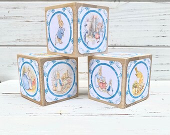 Beatrix Potter Wood Blocks Peter Rabbit Nursery Room - Etsy