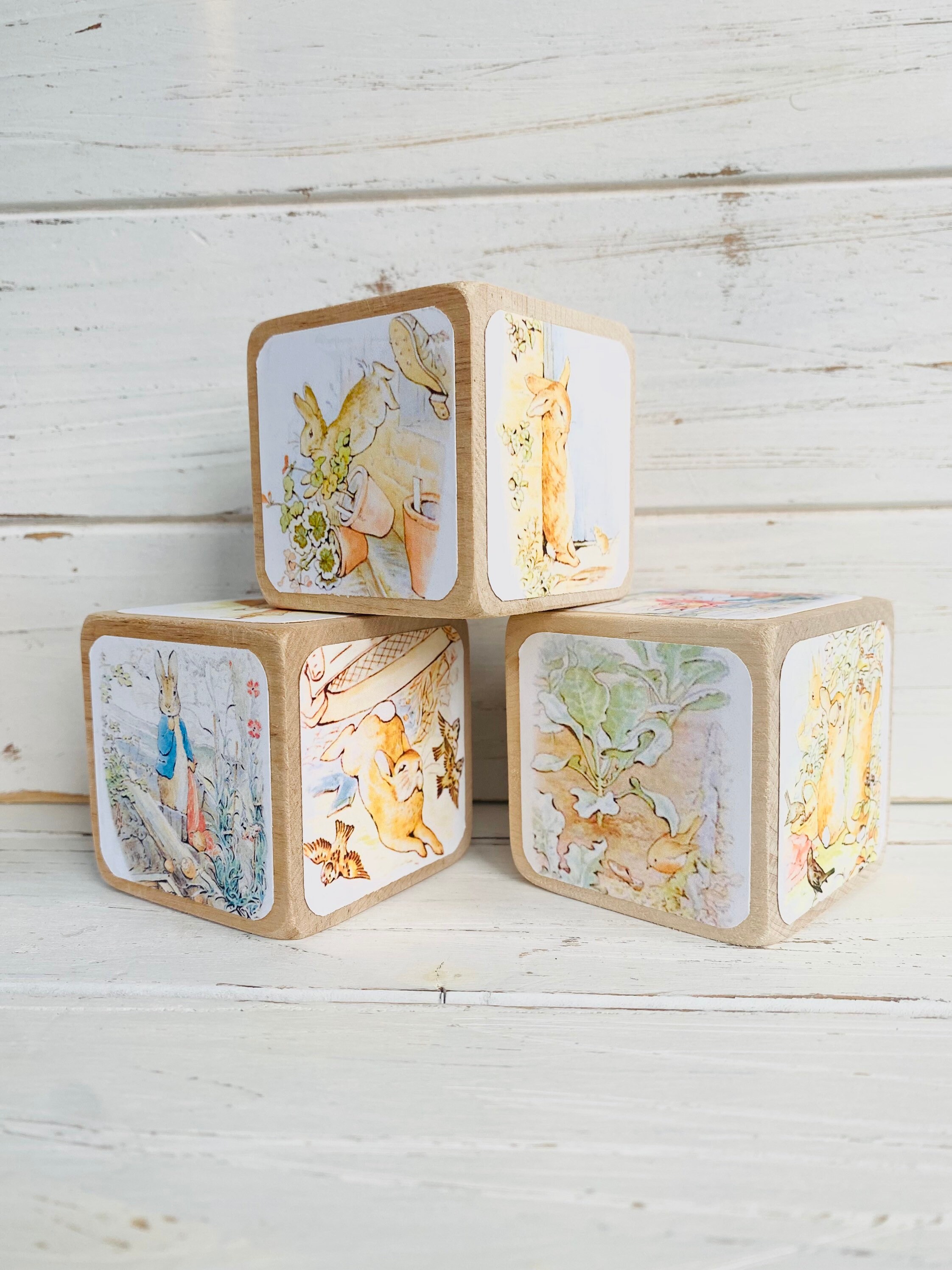 Beatrix Potter Wood Blocks Peter Rabbit Nursery Room - Etsy