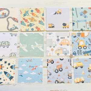 Baby Shower Activity- DIY Wood Block Kit - Tractors - Trucks - Garbage ...