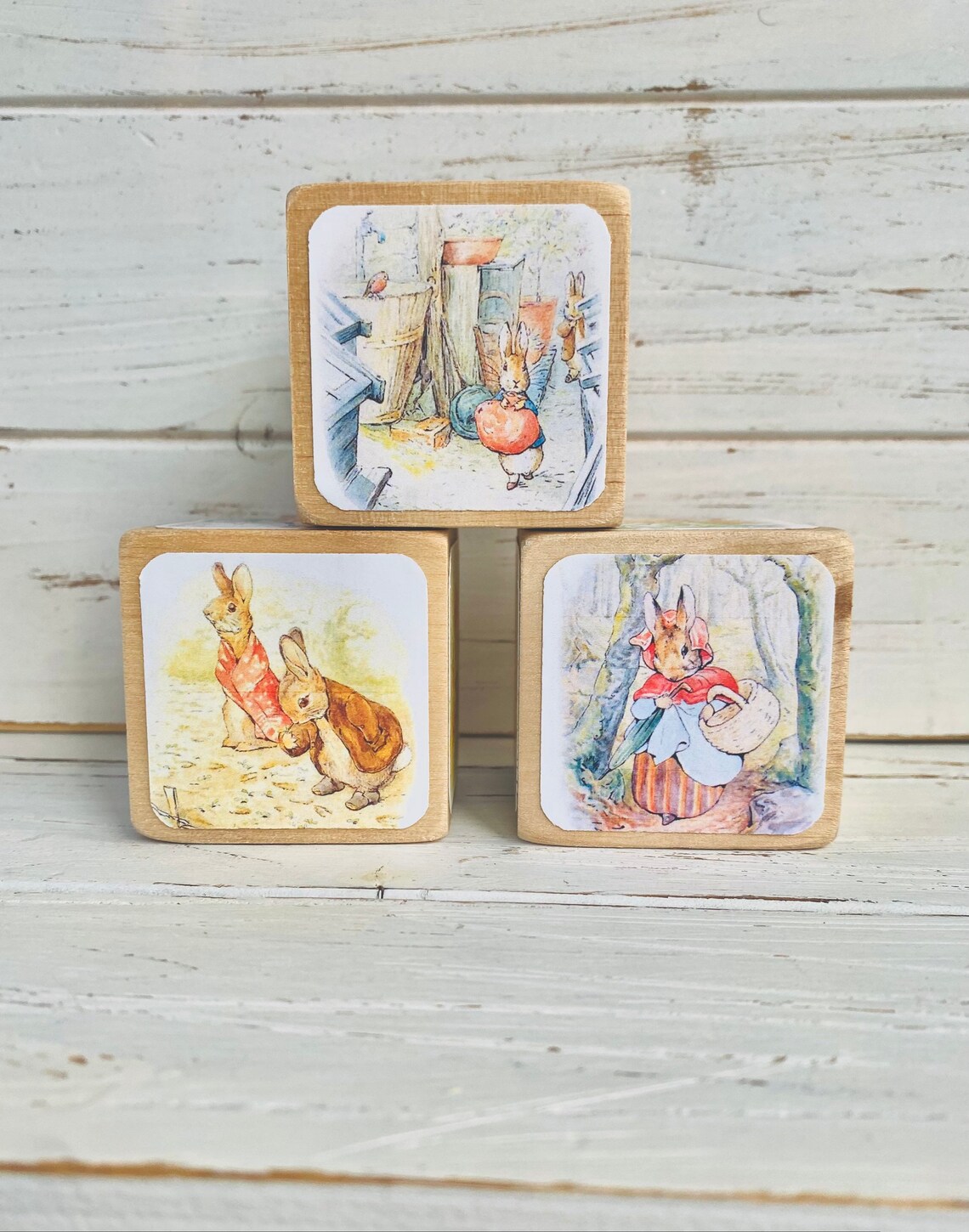 Beatrix Potter Wood Blocks Peter Rabbit Nursery Room - Etsy